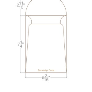 Premium Envelope: Specialty Envelope A7 Size, Portrait Round Flap ...