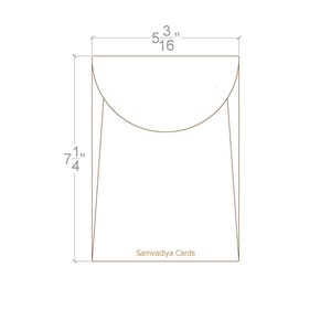 Premium Envelope: Specialty Envelope A7 Size, Portrait Round Flap ...