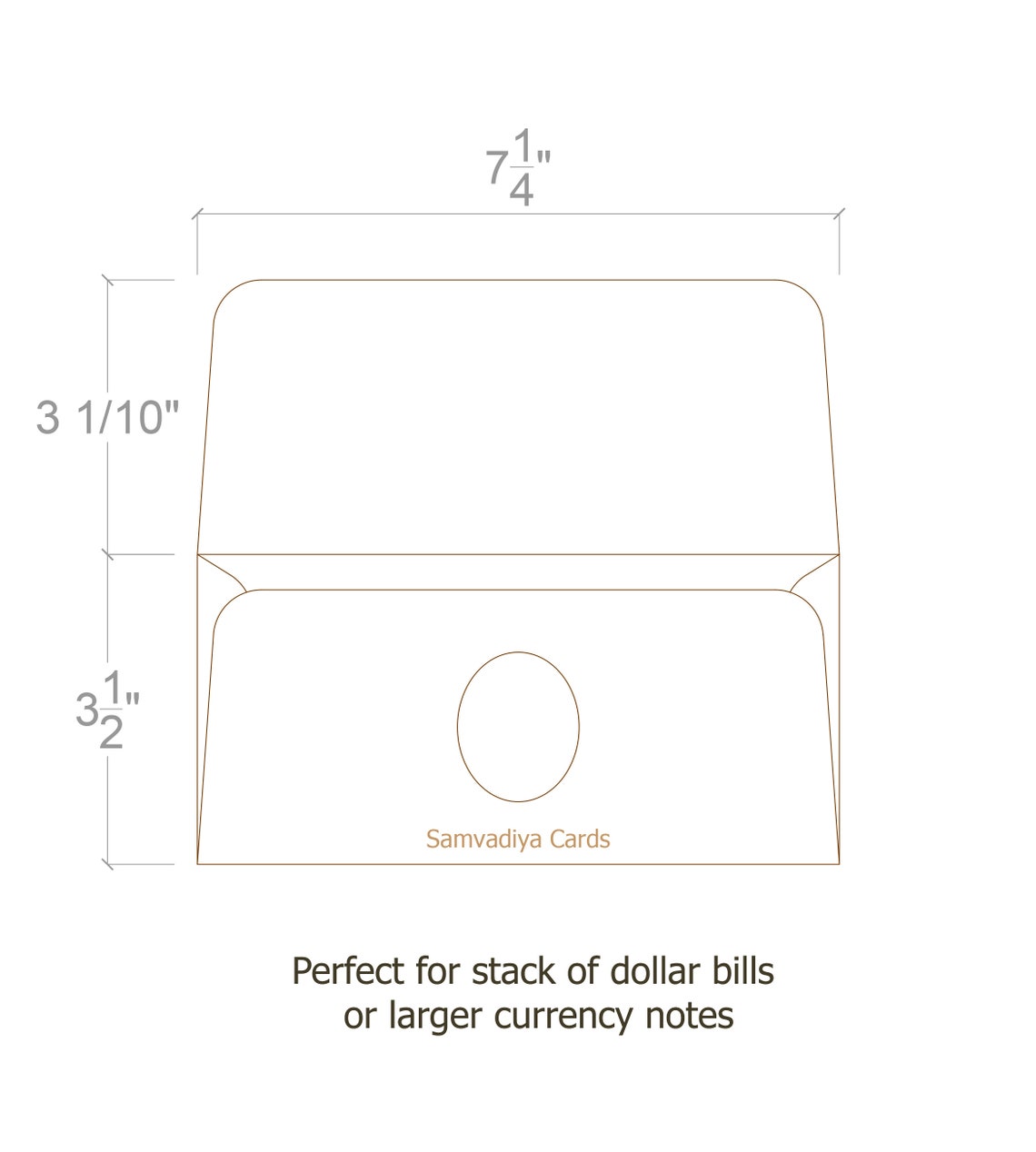 Money Envelope Larger Size Monetary Envelope Gift Card Gift - Etsy
