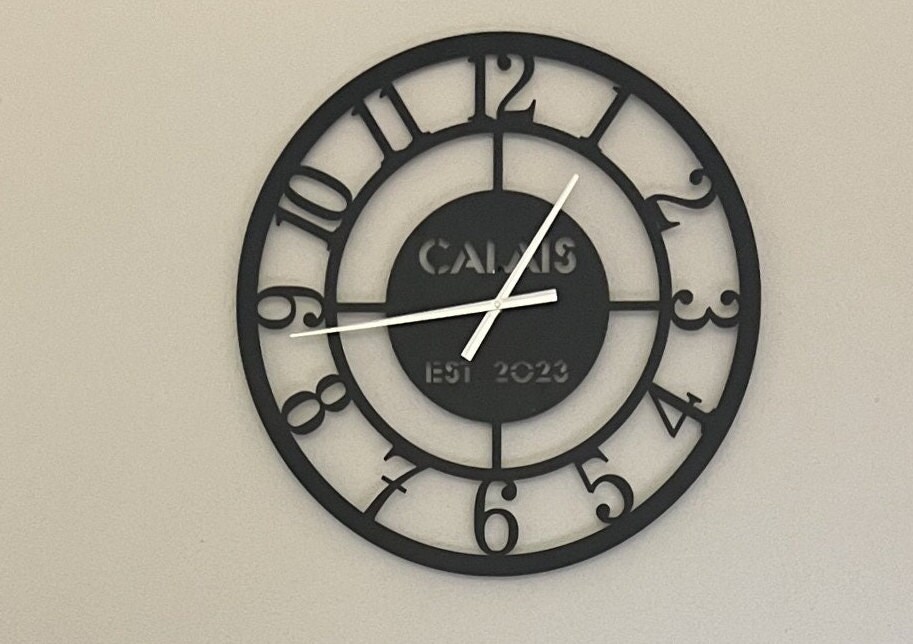 Personalized Metal Decor Wall Clock - Etsy