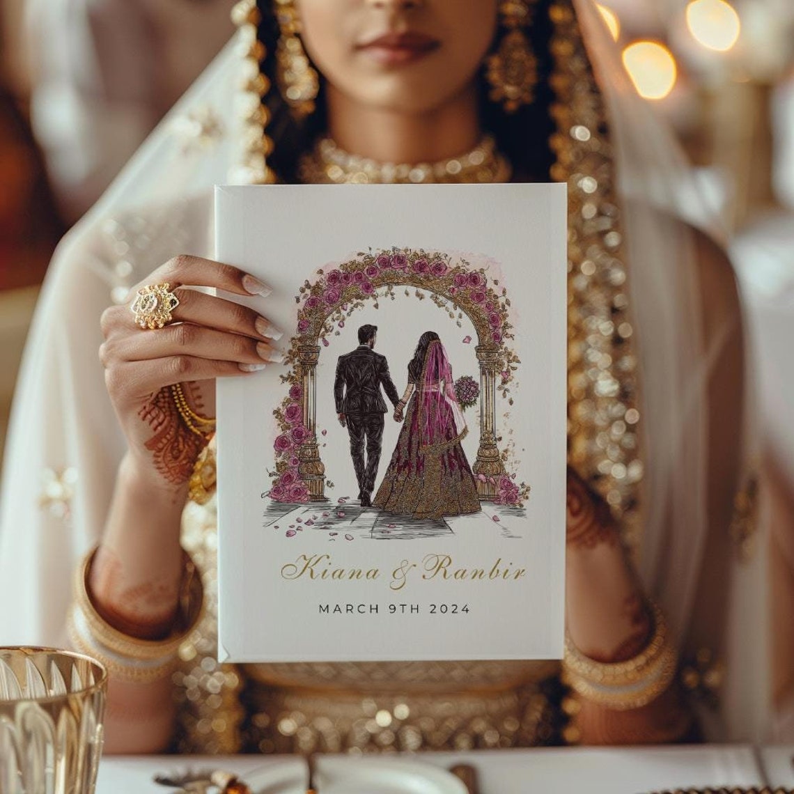 Hindu Wedding Program Template Indian Wedding Ceremony Program Hindu ...