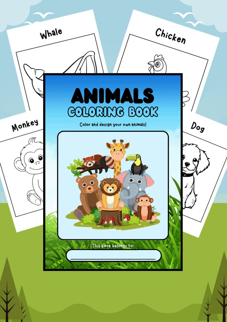 Coloring Book for Kids - Etsy