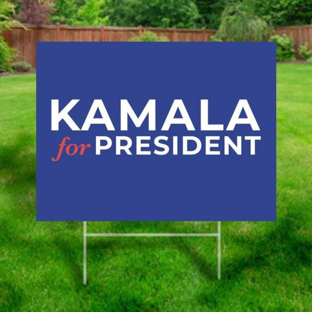 KAMALA for PRESIDENT Yard Sign for Democrat Liberal Progressive ...