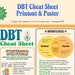 DBT Skills Cheat Sheet, Dialectical Behavioral Therapy Printout, BPD ...