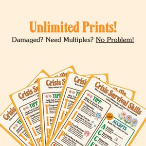 DBT Crisis Survival Skills Printable Poster, Dialectical Behavioral ...
