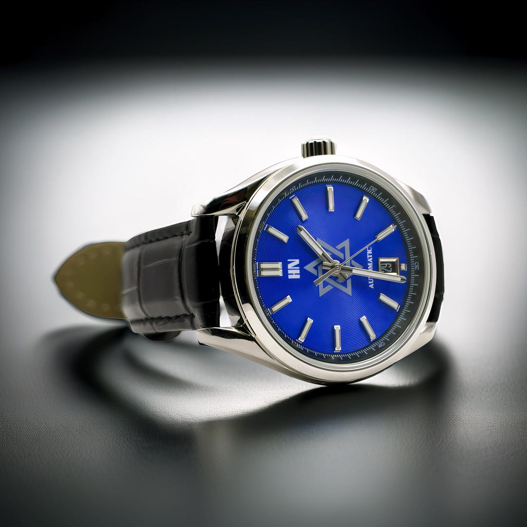 Star of David Heritage Premium Watch – Blue Edition | Jewish Unisex ...