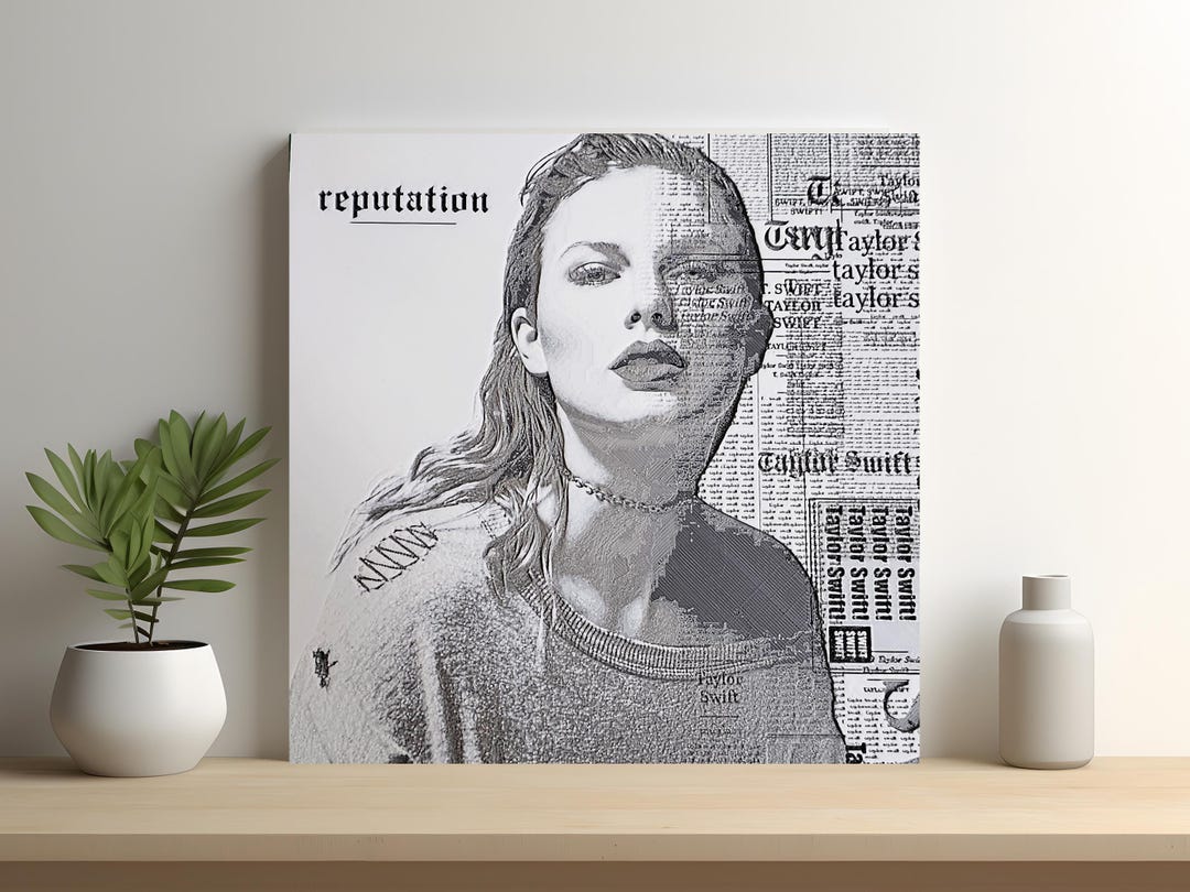 Taylor Swift Reputation Album Cover 3D Art Print - Etsy
