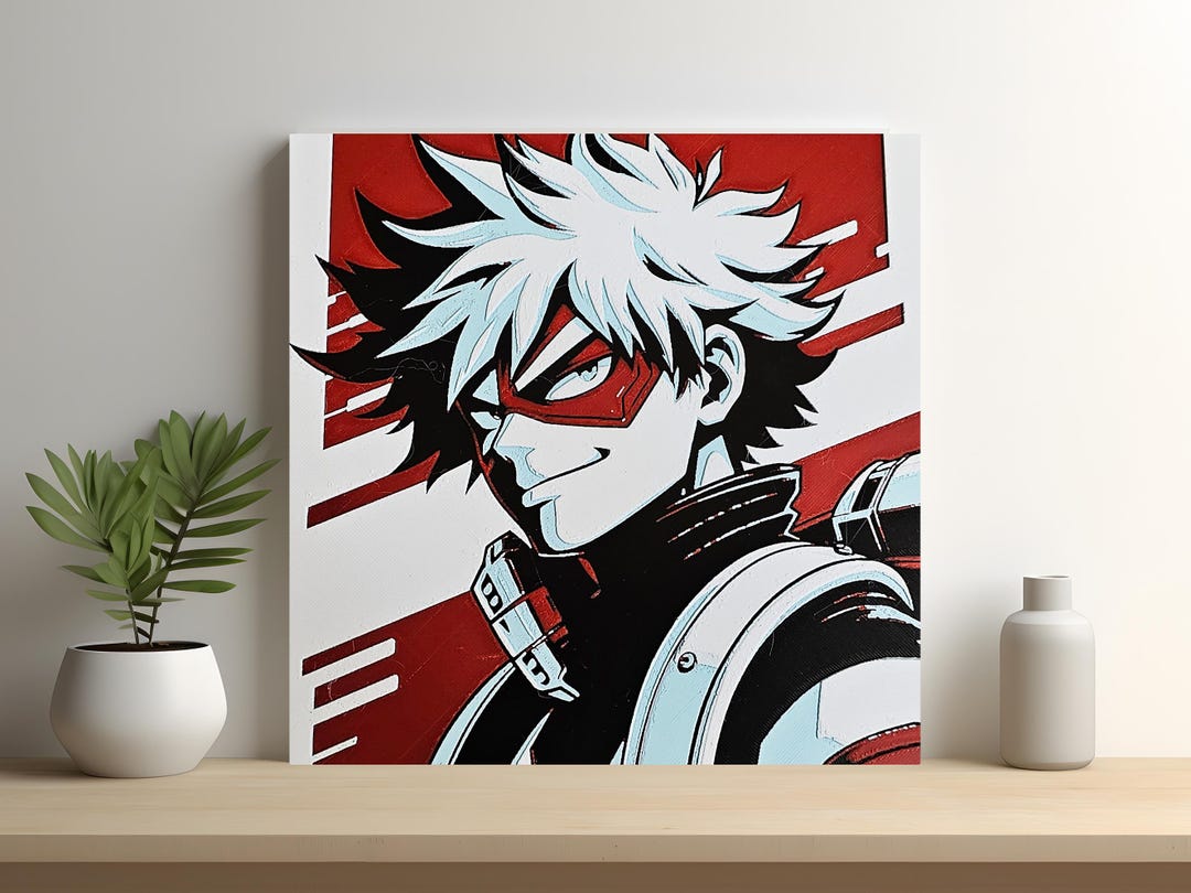 My Hero Academia Bakugo 3D Art Print - Etsy