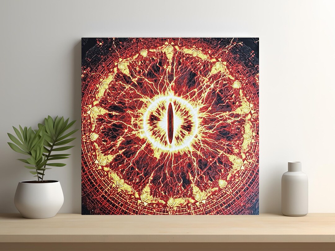 Lord of the Rings the Eye of Sauron 3D Art Print - Etsy