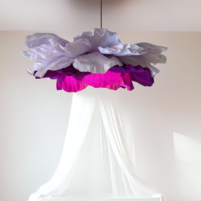 Giant Floral Lamp - Etsy UK