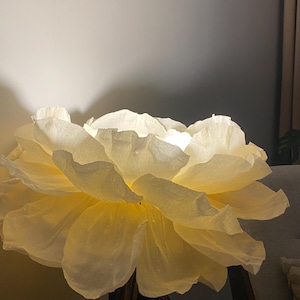 Flower Chandelier Light – Crepe Paper Pendant Lamp for Boho, Nursery or ...