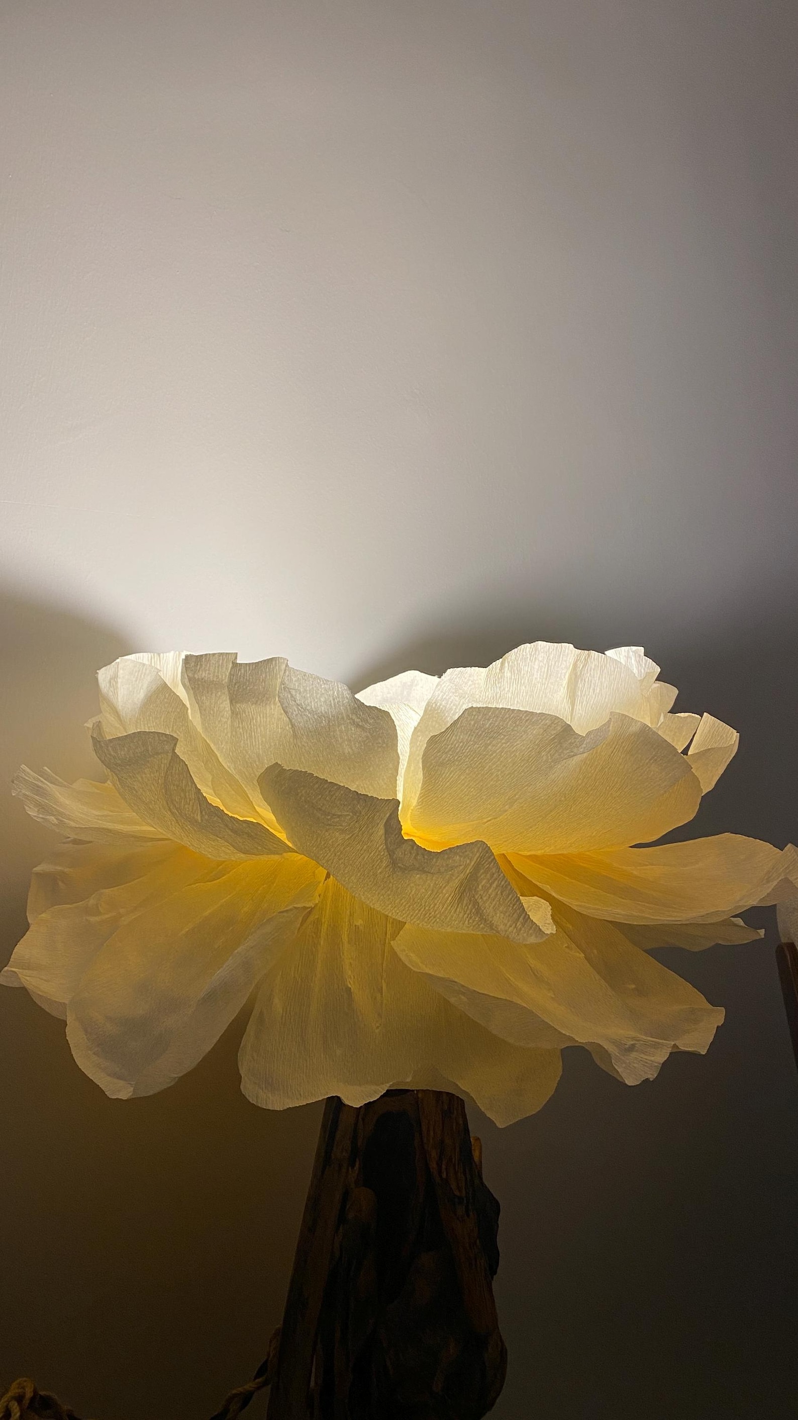 Flower Chandelier Light – Crepe Paper Pendant Lamp for Boho, Nursery or ...