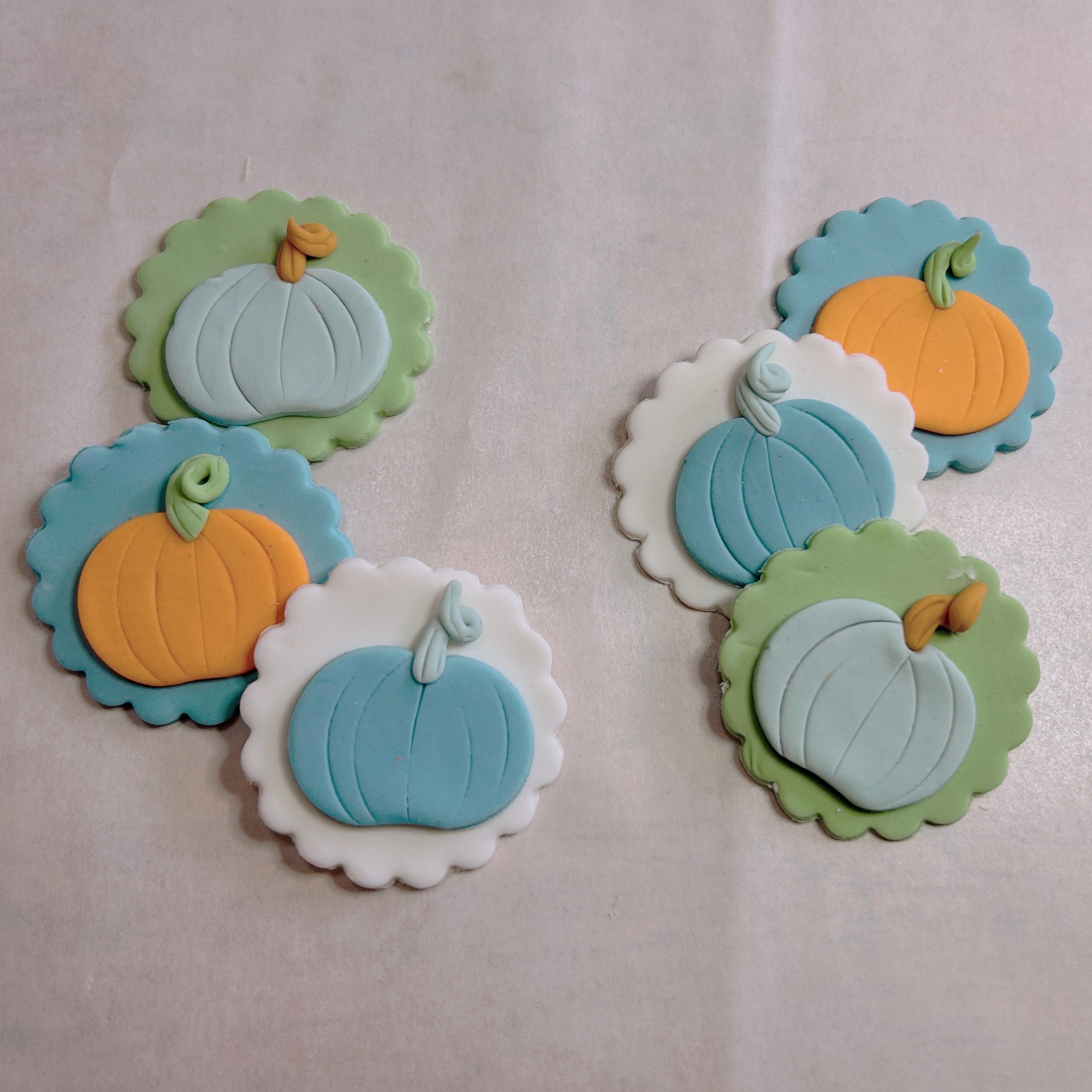 Pumpkin Cupcake Toppers - Etsy