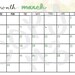 Digital Calendar Template - Etsy