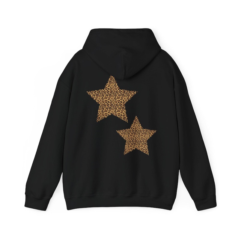 Leopard Star Hoodie, Patchwork Hoodie, Aesthetic Hoodie, Trendy Hoodie ...