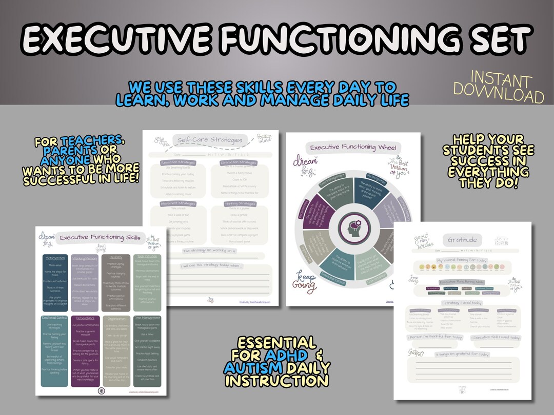Executive Functioning Set: Learn, Work, and Manage Daily Life ...