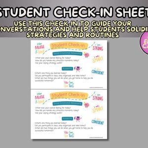 Student Check-in Sheet - Etsy