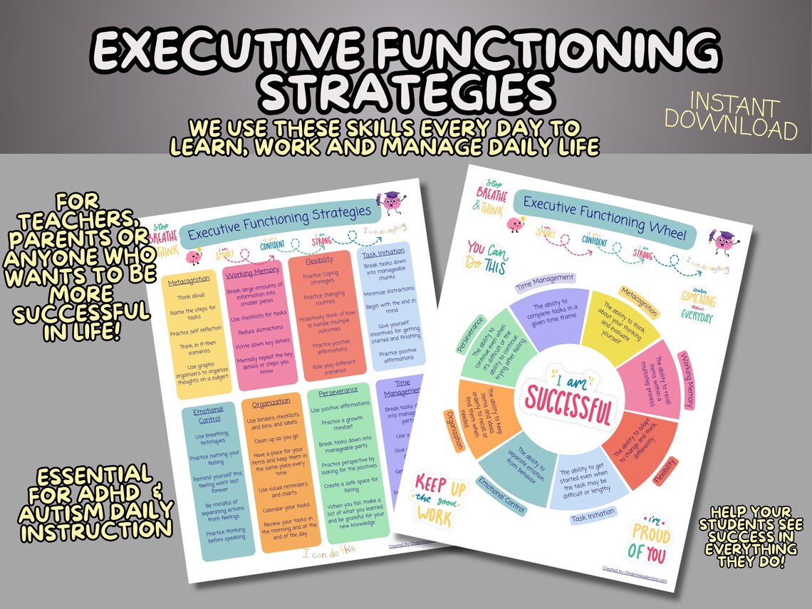 Executive Functioning Strategies for Students, Teachers, Parents, ADHD ...