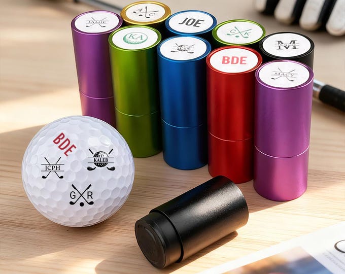 Personalized Golf Ball Stamp: Custom Quick-dry Ink, Golfer Gift ...