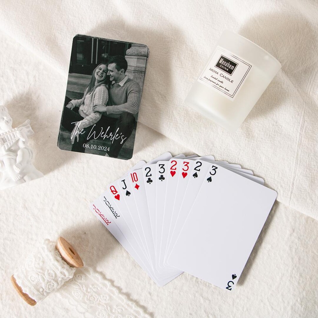 Wedding Guest Book, Wedding Playing Cards, Custom Guest Book Playing ...