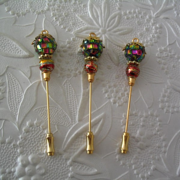 Rhinestone Stick Pin - Etsy