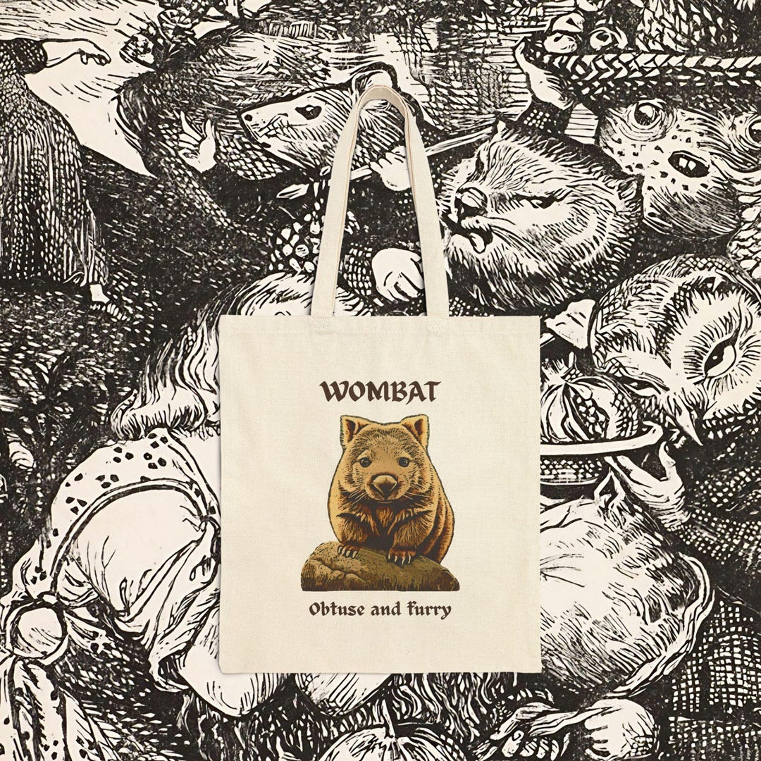 Rossetti's Wombat - Cotton Canvas Tote Bag - Etsy