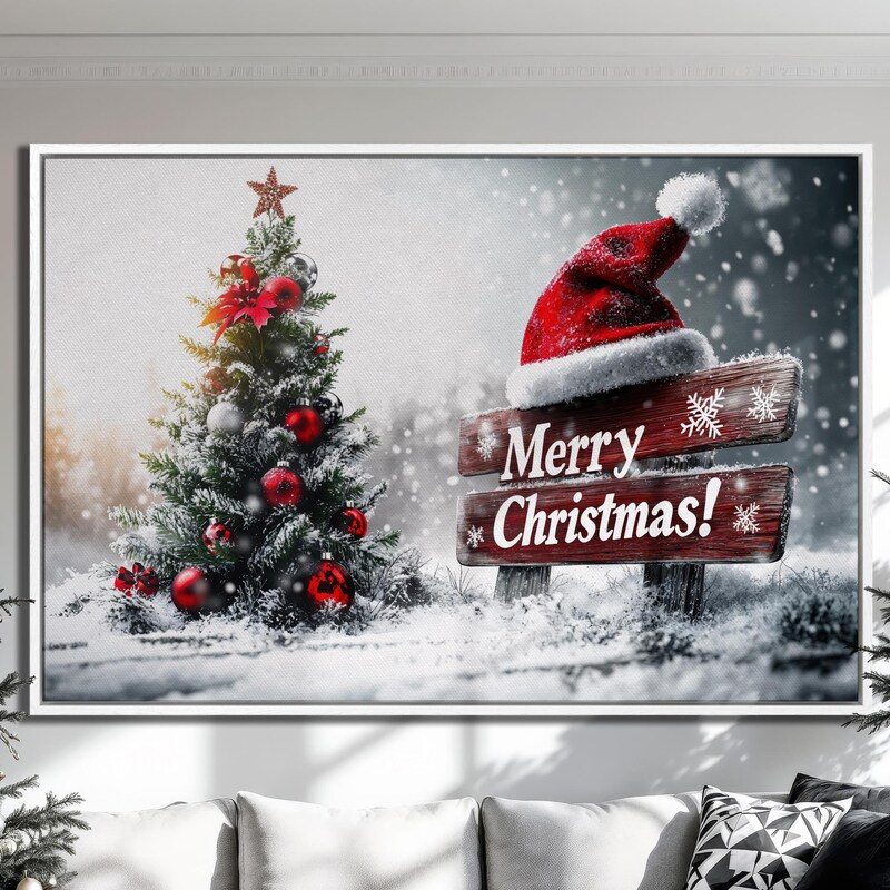 Snowfall Framed Poster - Etsy