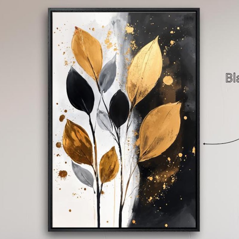 Abstract Leaf Art - Etsy