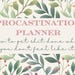 Funny Procrastination Planner, How to Get Sh*t Done When You Don’t Feel ...