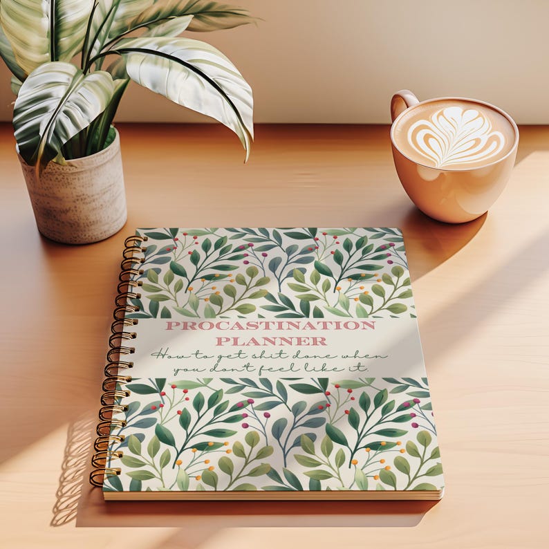 Funny Procrastination Planner, How to Get Sh*t Done When You Don’t Feel ...