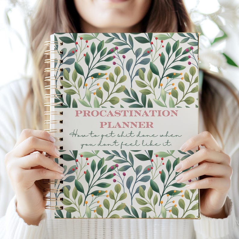 Funny Procrastination Planner, How to Get Sh*t Done When You Don’t Feel ...