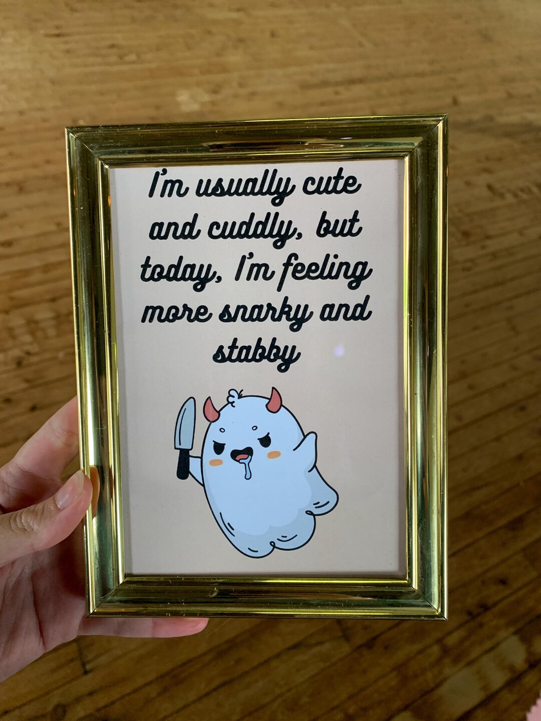 Snarky and Stabby Poster - Etsy UK