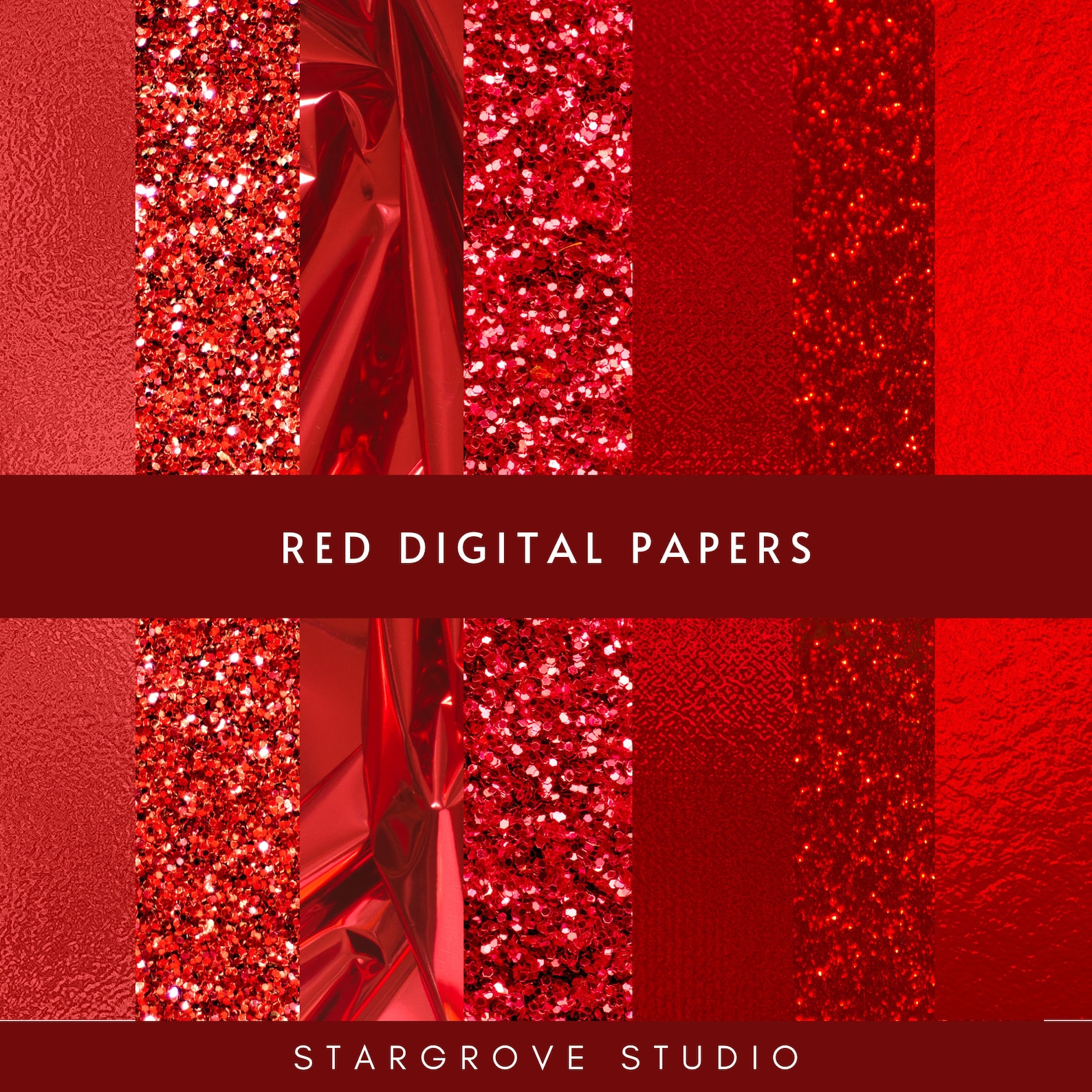 Red Textures and Backgrounds (download) | Digital Papers - Etsy