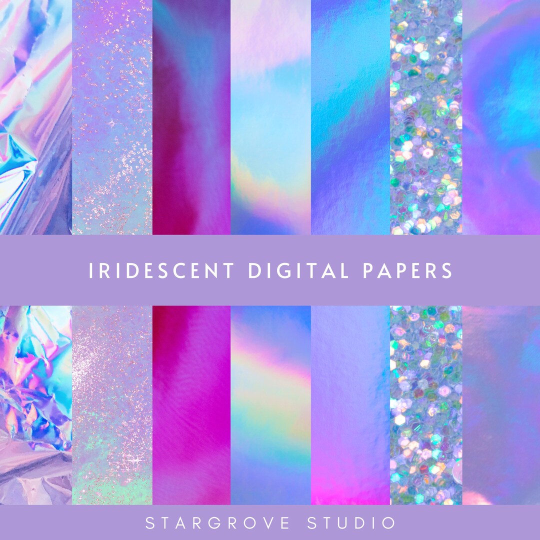 Iridescent Textures and Backgrounds (download) | Digital Papers - Etsy