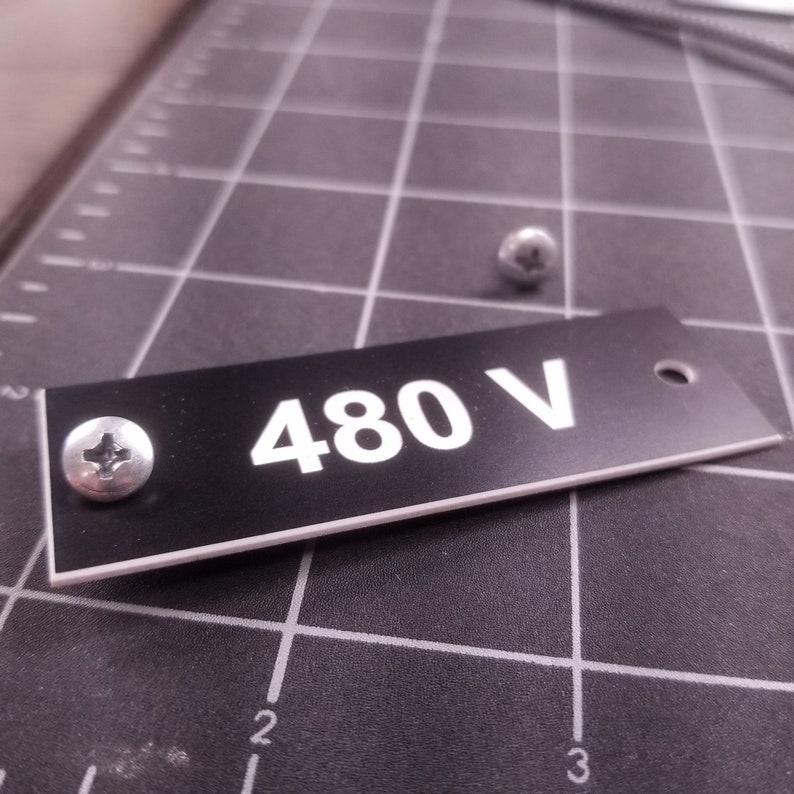 Engraved Plastic Labels Valve Tags Electrical ID and Switch - Etsy