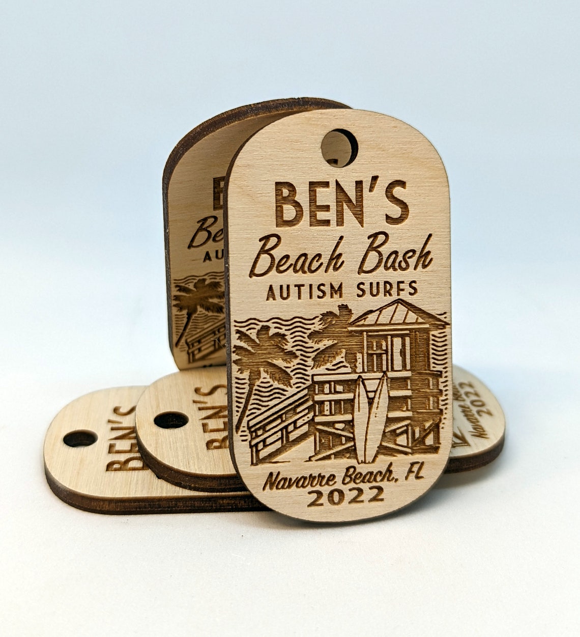 50 Wood Engraved Hang Tags Custom Cut Any Shape. - Etsy