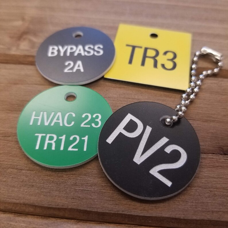 Engraved Plastic Labels Valve Tags Electrical ID and Switch - Etsy