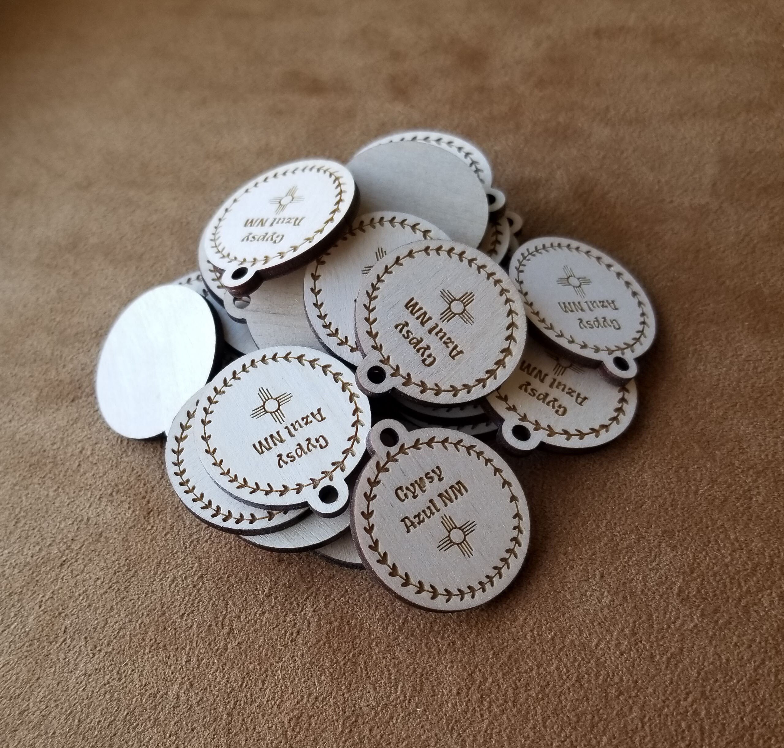 50 Wood Engraved Hang Tags Custom Cut Any Shape. | Etsy