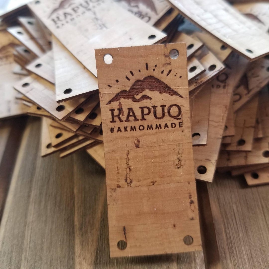 100 Custom Cork Fabric Labels for Handmade Items - Etsy