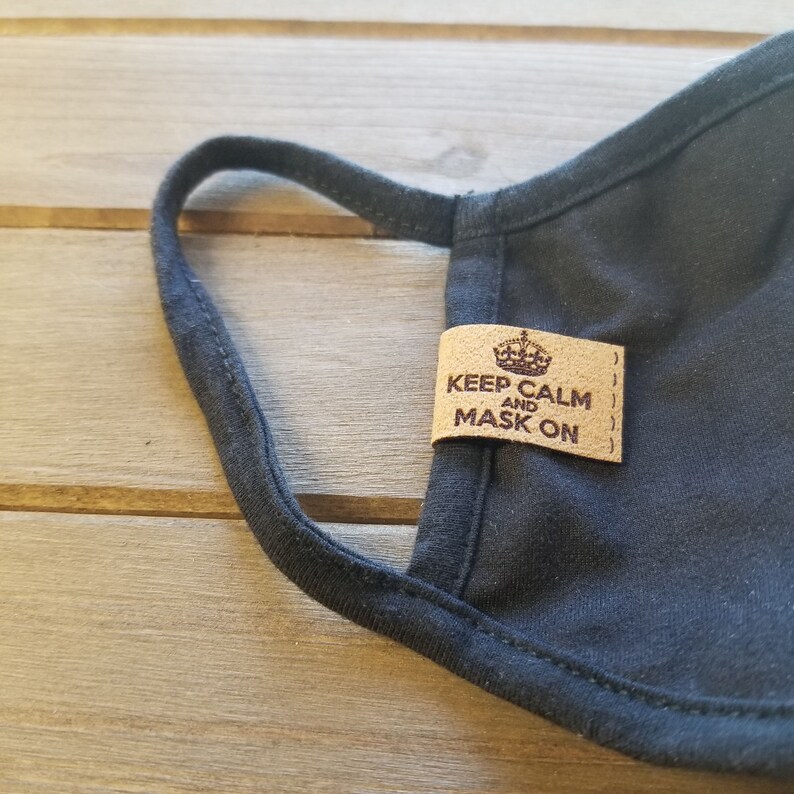 50 Custom Face Mask Labels | Etsy