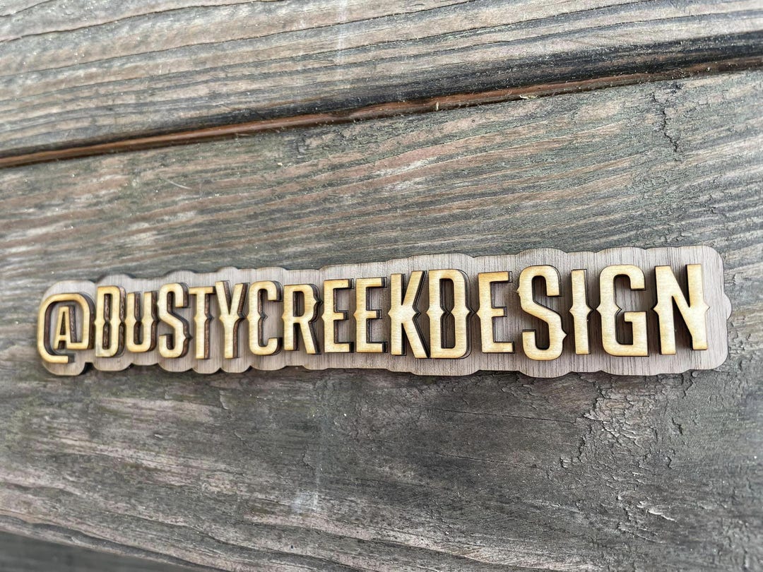 Custom Wood Physical Watermark Business Name Business Sign Photo ...