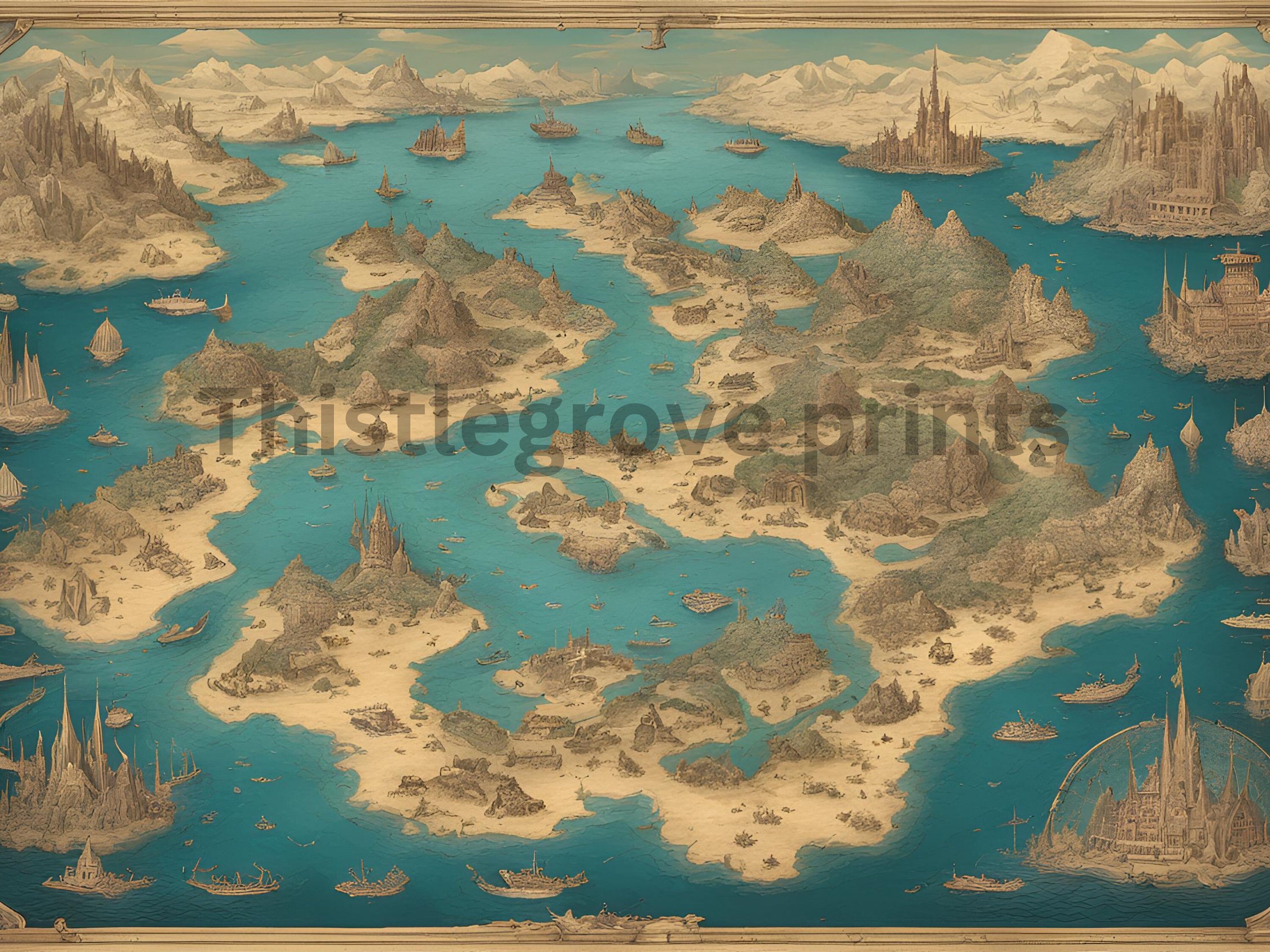 Dungeons and Dragons Fantasy Maps-printable up to 18x24 Inches-dnd ...