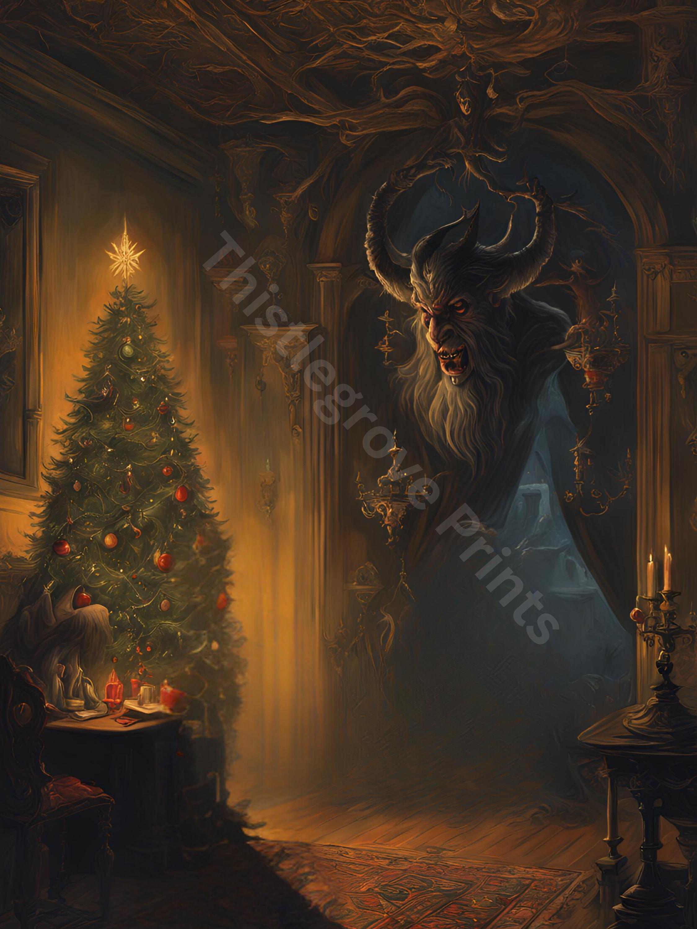 Krampus Christmas Bundle! 3 Digital Prints of Vintage Inspired ...
