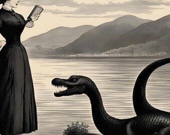 Victorian Inspired Cryptid Painting - Digital Print 18x24inches ...