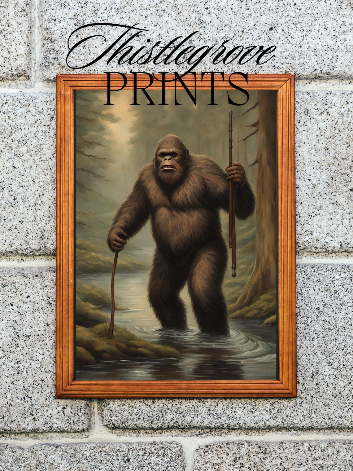 Victorian Inspired Cryptid Painting - Digital Print 18x24inches ...