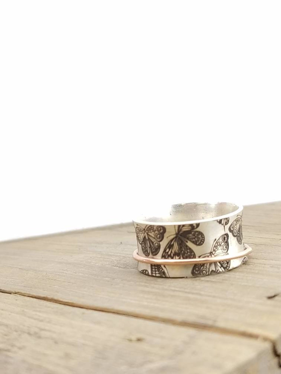Personalized Spinner Ring Inspiration Ring Butterfly - Etsy