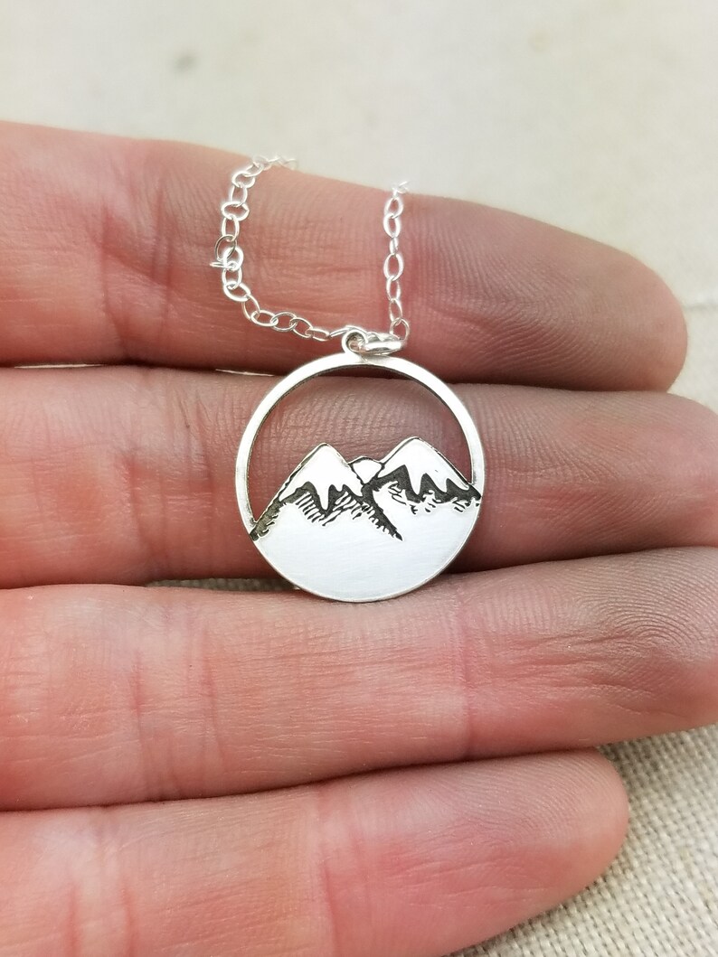 Inspiration Necklace Personalized Mountain Necklace - Etsy