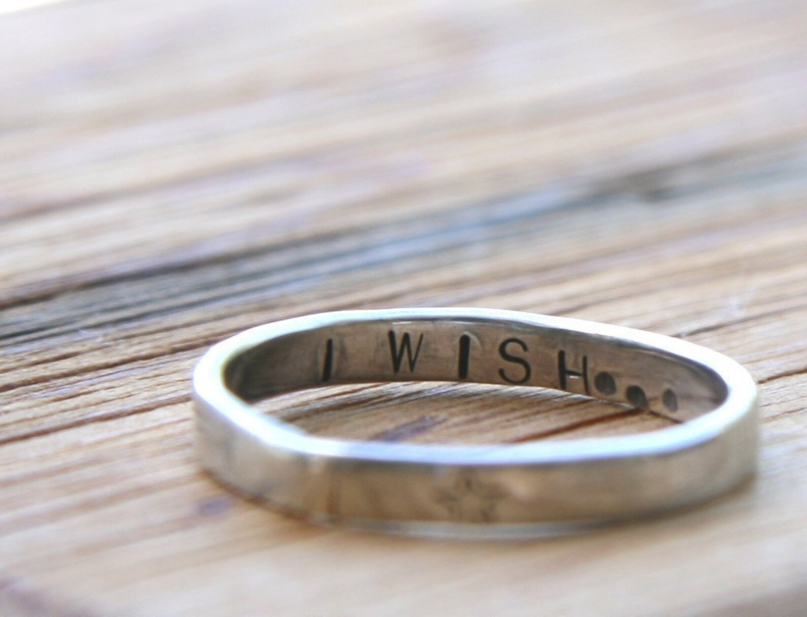 Silver Wishing Ring Silver Star Ring Celestial Jewelry - Etsy
