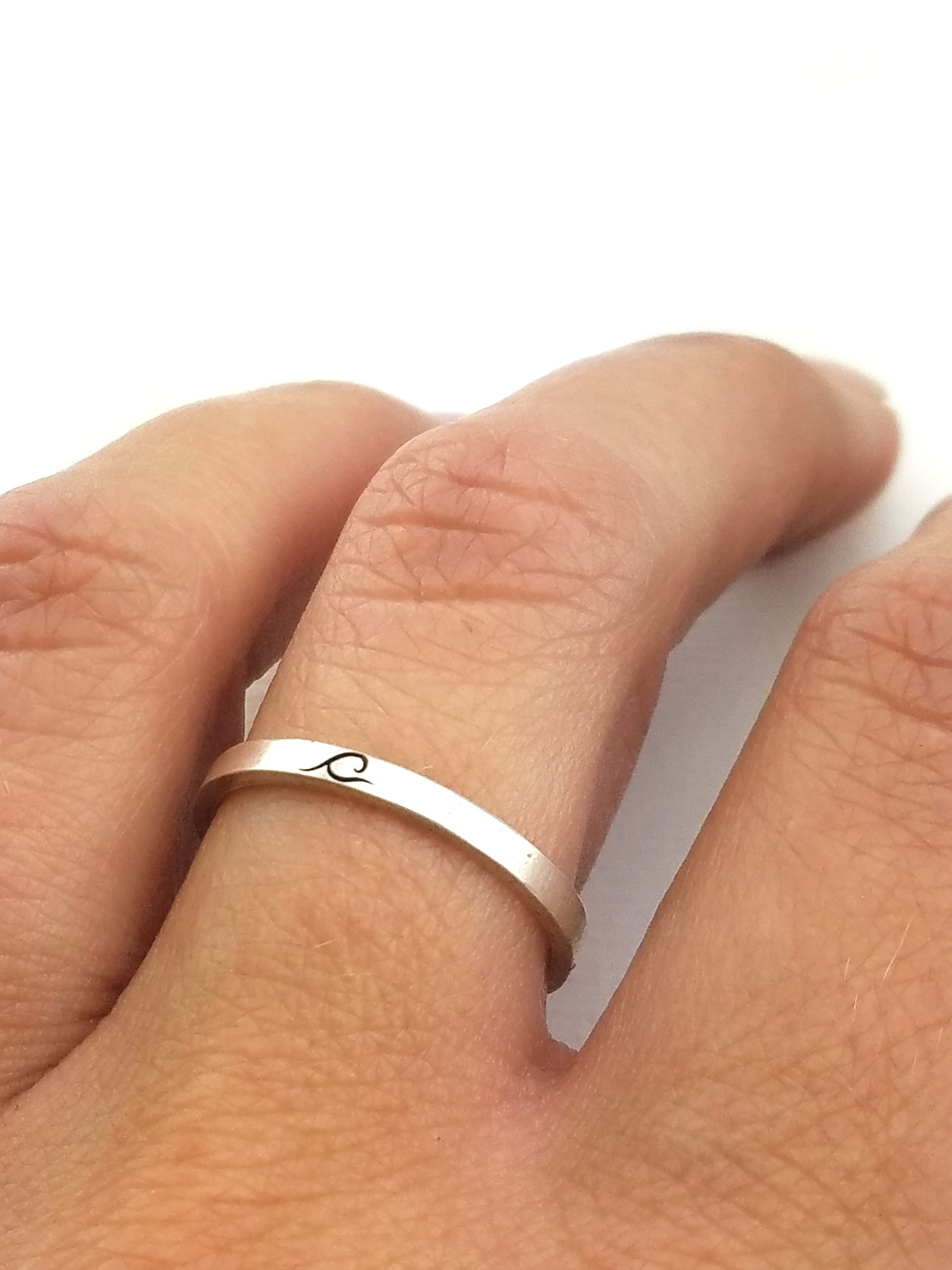 Personalized Stacking Rings Inspirational Ring Just Keep | Etsy