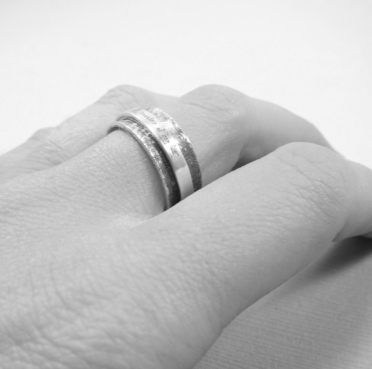 Personalized Spinner Ring Fidget Ring Tree Ring Engraved | Etsy